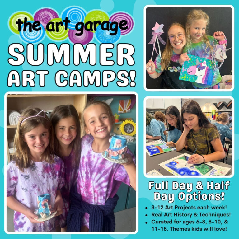 July 2025 Art Summer Camps at The Art Garage
